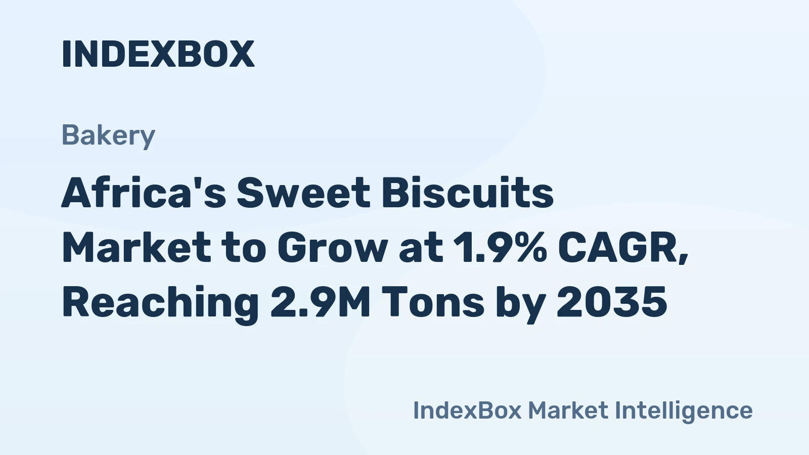 Africa's Sweet Biscuits Market to Grow at 1.9% CAGR, Reaching 2.9M Tons by 2035