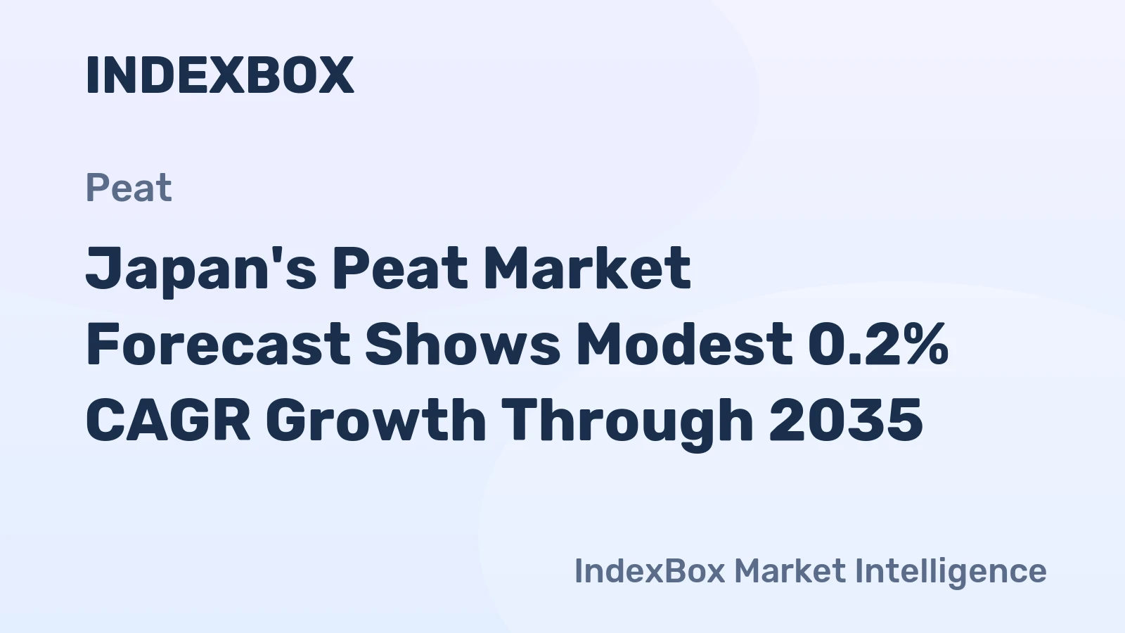 Japan's Peat Market Forecast Shows Modest 0.2% CAGR Growth Through 2035