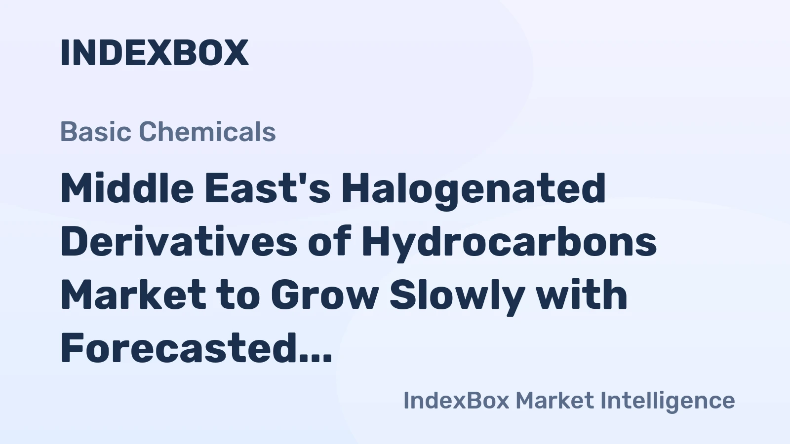 Middle East's Halogenated Derivatives of Hydrocarbons Market to Grow Slowly with Forecasted CAGR of +0.2% from 2024 to 2035