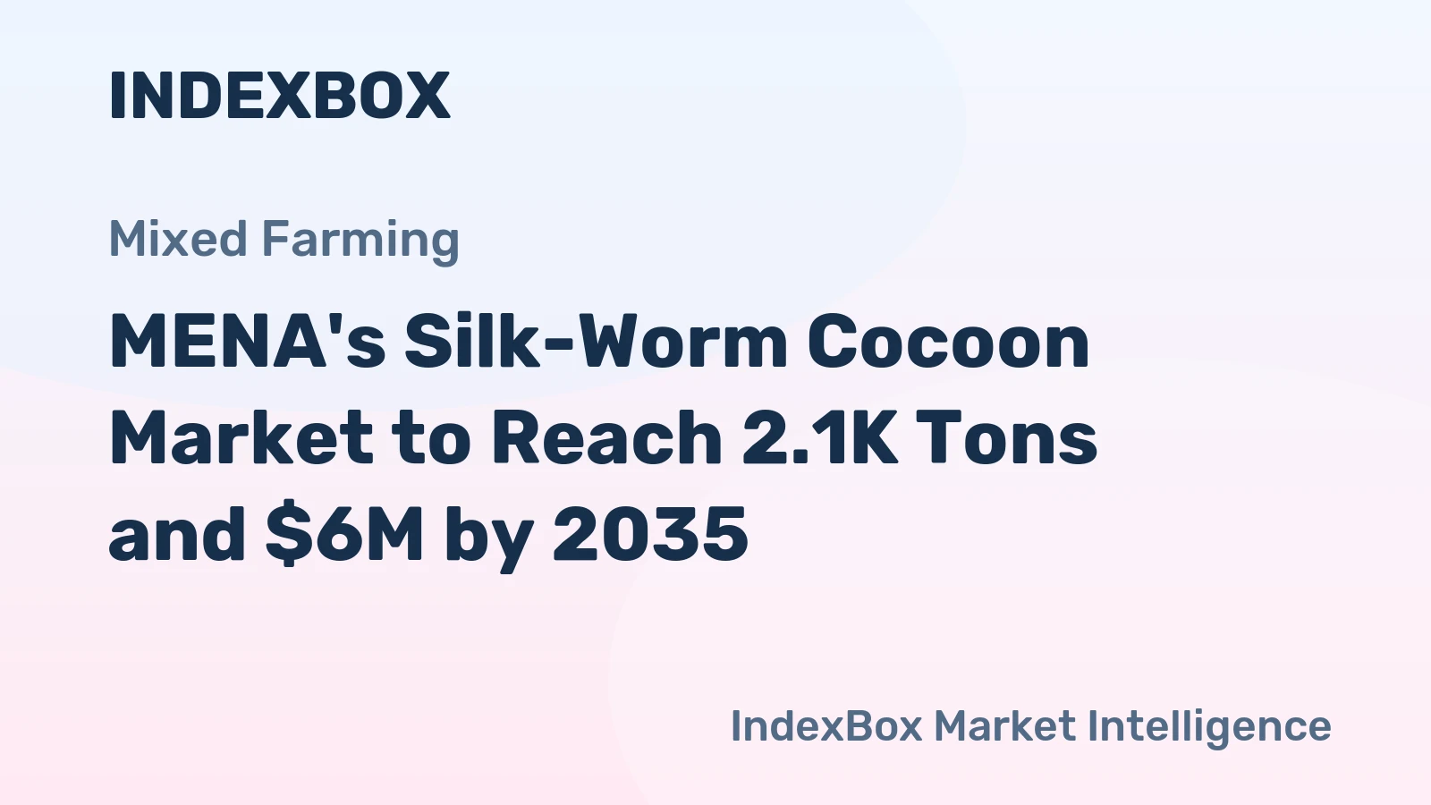 MENA's Silk-Worm Cocoon Market to Reach 2.1K Tons and $6M by 2035