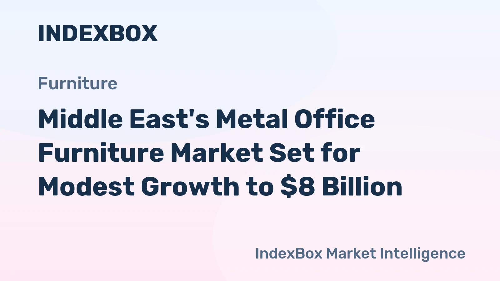 Middle East's Metal Office Furniture Market Set for Modest Growth to $8 Billion