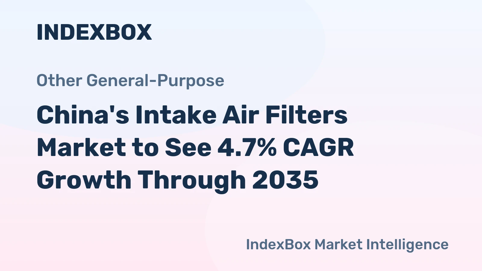 China's Intake Air Filters Market to See 4.7% CAGR Growth Through 2035