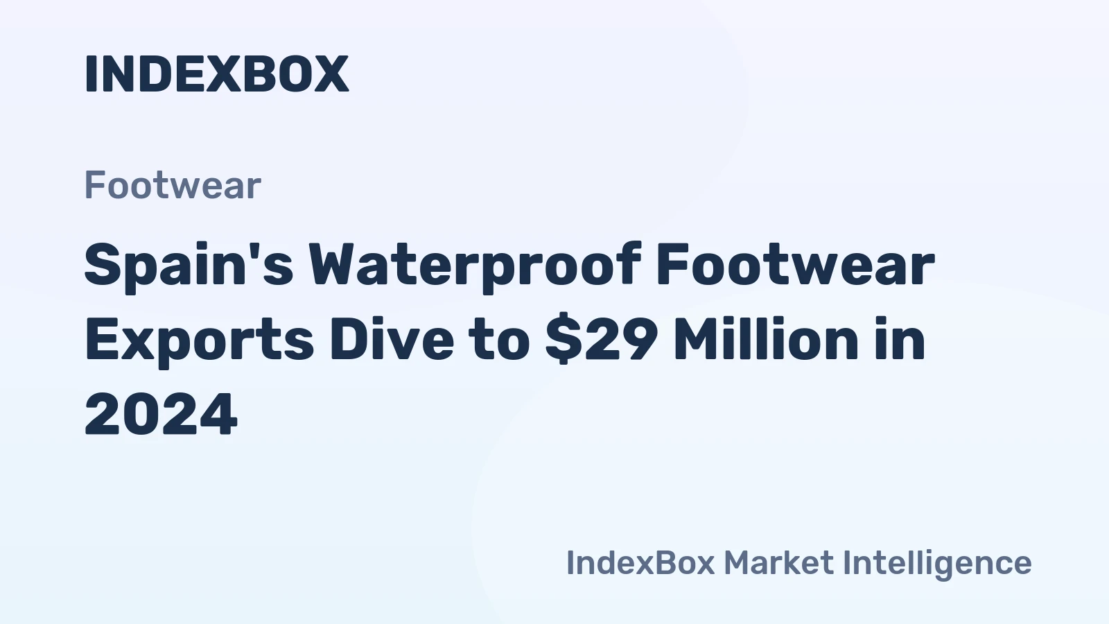 Spain's Waterproof Footwear Exports Dive to $29 Million in 2024