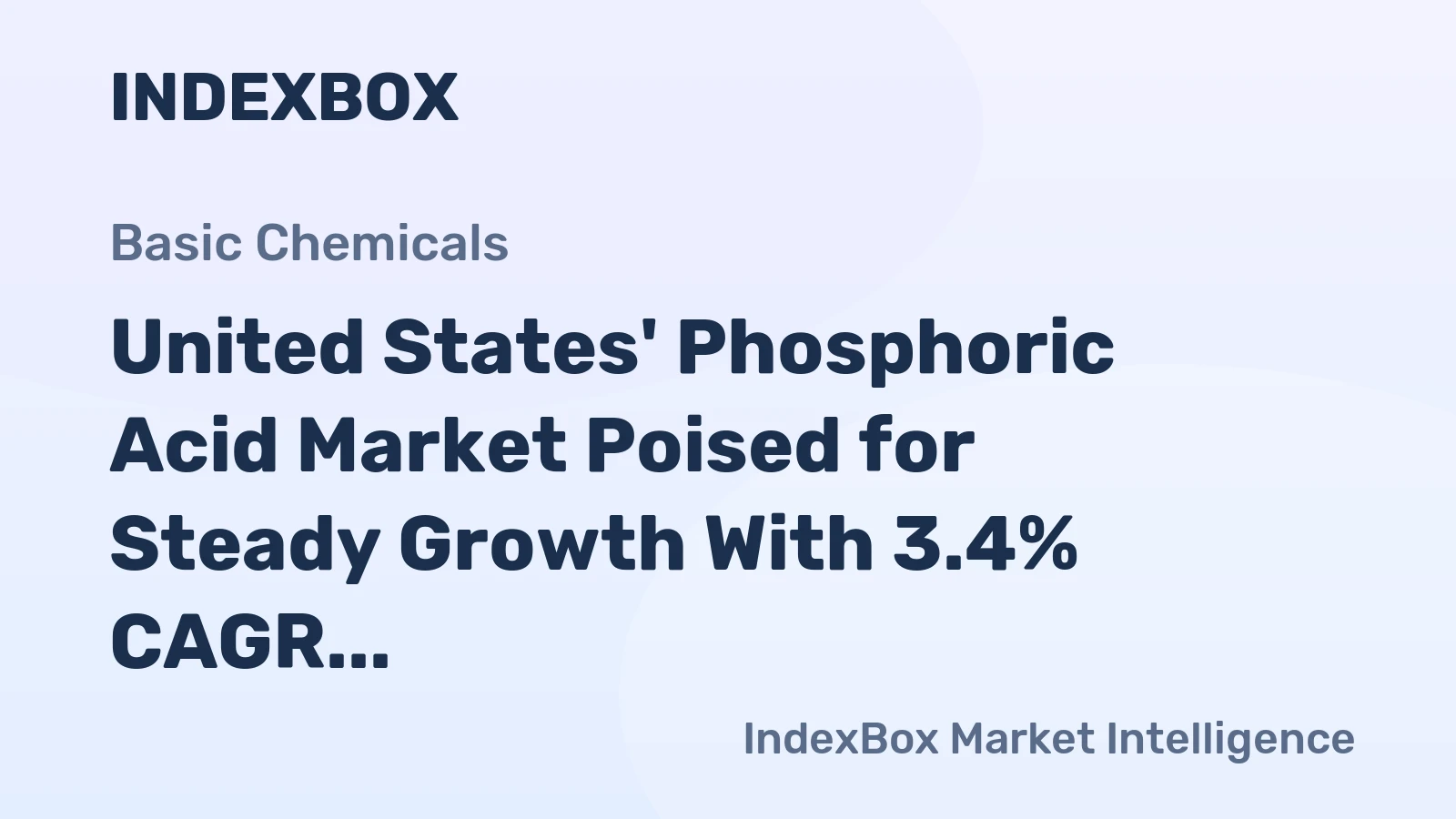 United States' Phosphoric Acid Market Poised for Steady Growth With 3.4% CAGR Through 2035