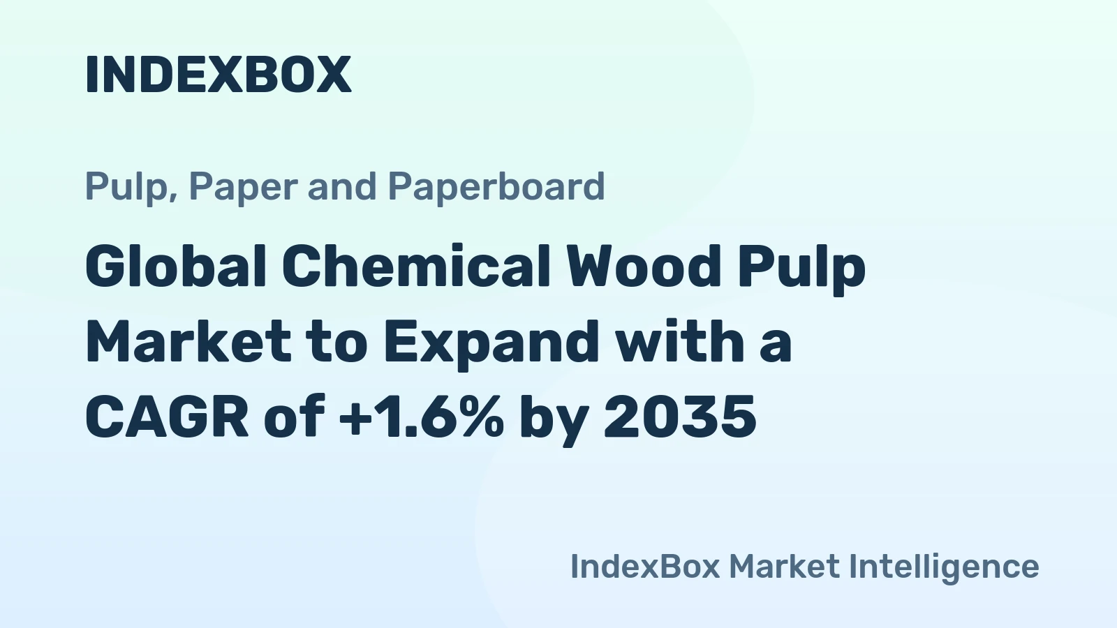 Global Chemical Wood Pulp Market to Expand with a CAGR of +1.6% by 2035