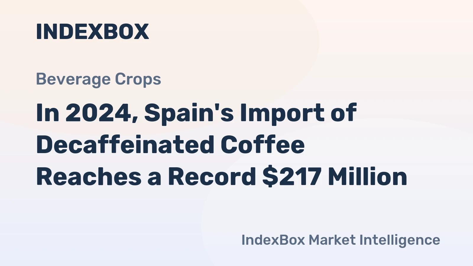 In 2024, Spain's Import of Decaffeinated Coffee Reaches a Record $217 Million