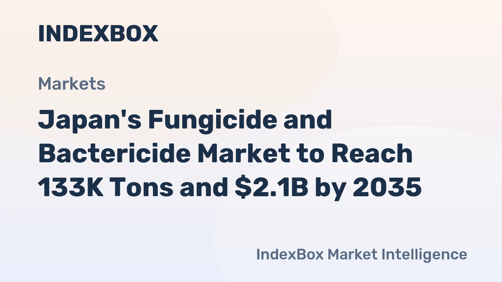 Japan's Fungicide and Bactericide Market to Reach 133K Tons and $2.1B by 2035