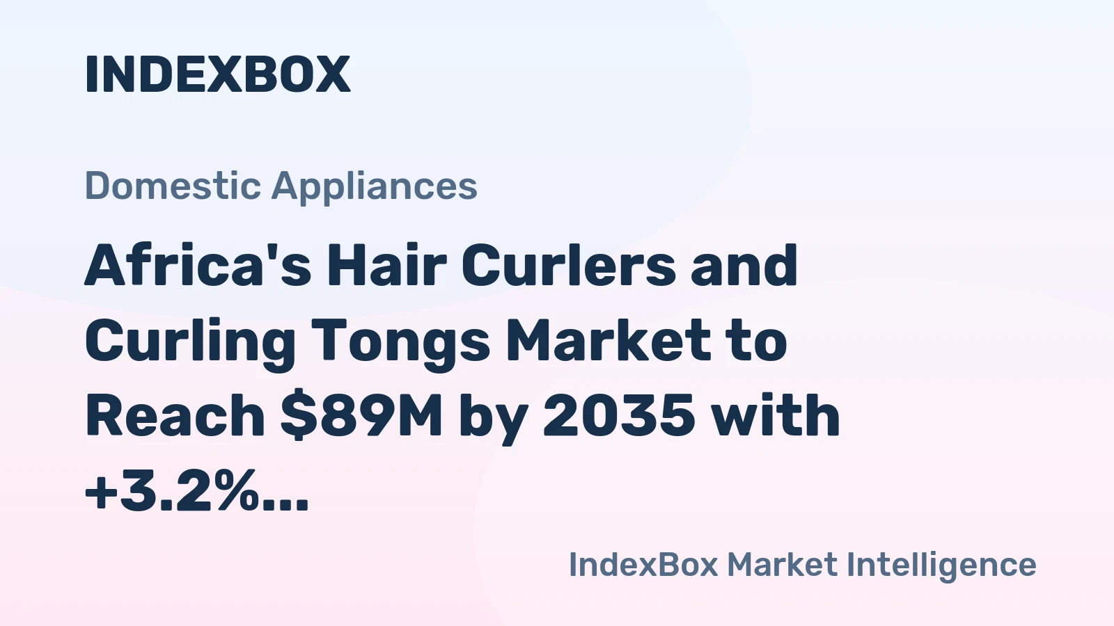 Africa's Hair Curlers and Curling Tongs Market to Reach $89M by 2035 with +3.2% CAGR