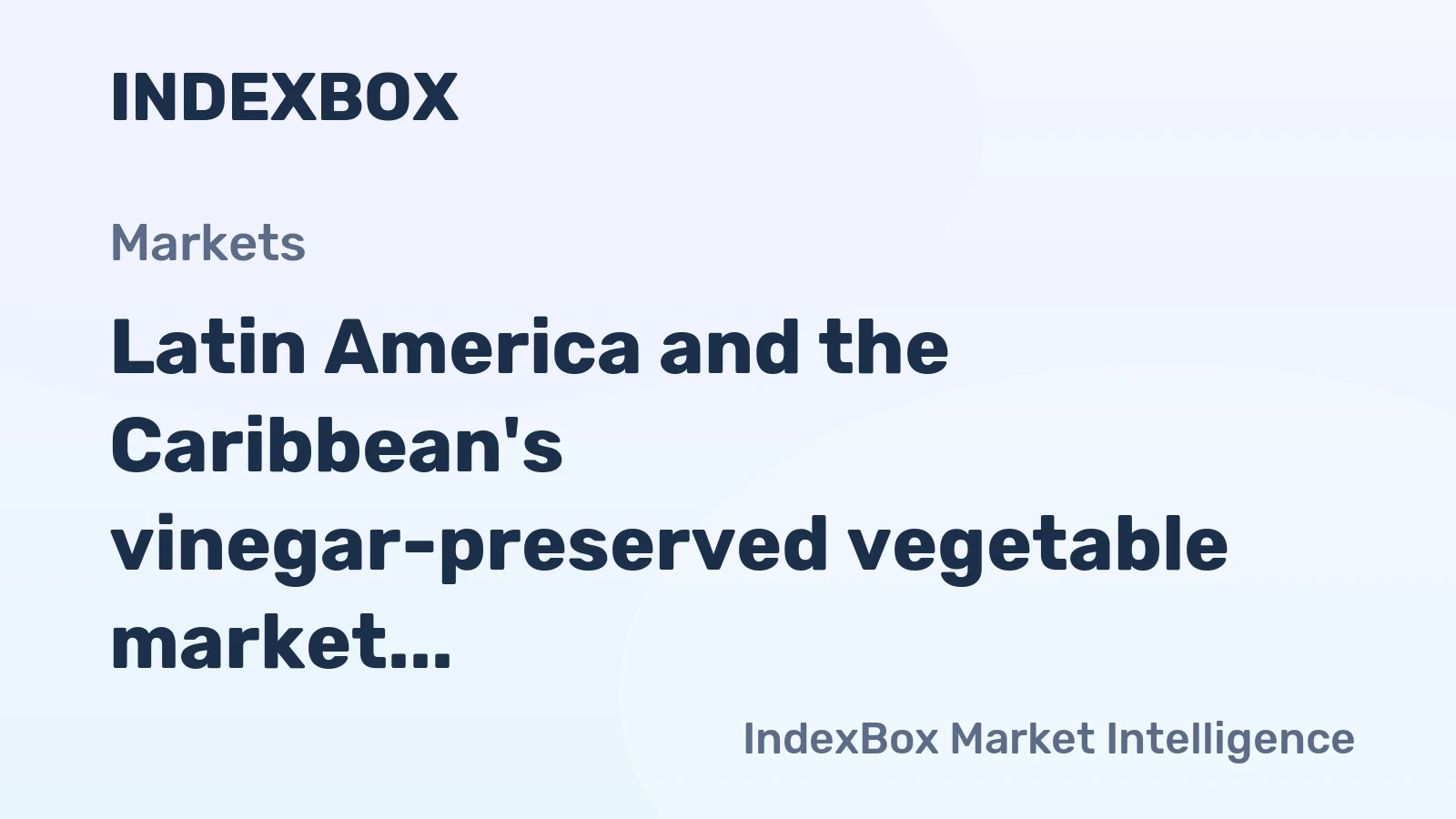 Latin America and the Caribbean's vinegar-preserved vegetable market, following a recent decline to 125K tons and $221M in 2024, is forecast to grow to 157K tons and $295M by 2035.