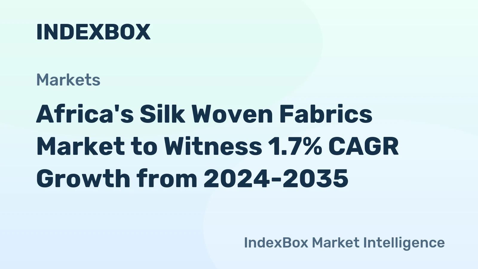 Africa's Silk Woven Fabrics Market to Witness 1.7% CAGR Growth from 2024-2035