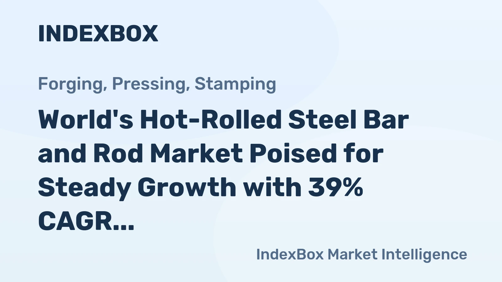 World's Hot-Rolled Steel Bar and Rod Market Poised for Steady Growth with 39% CAGR in Value Through 2035