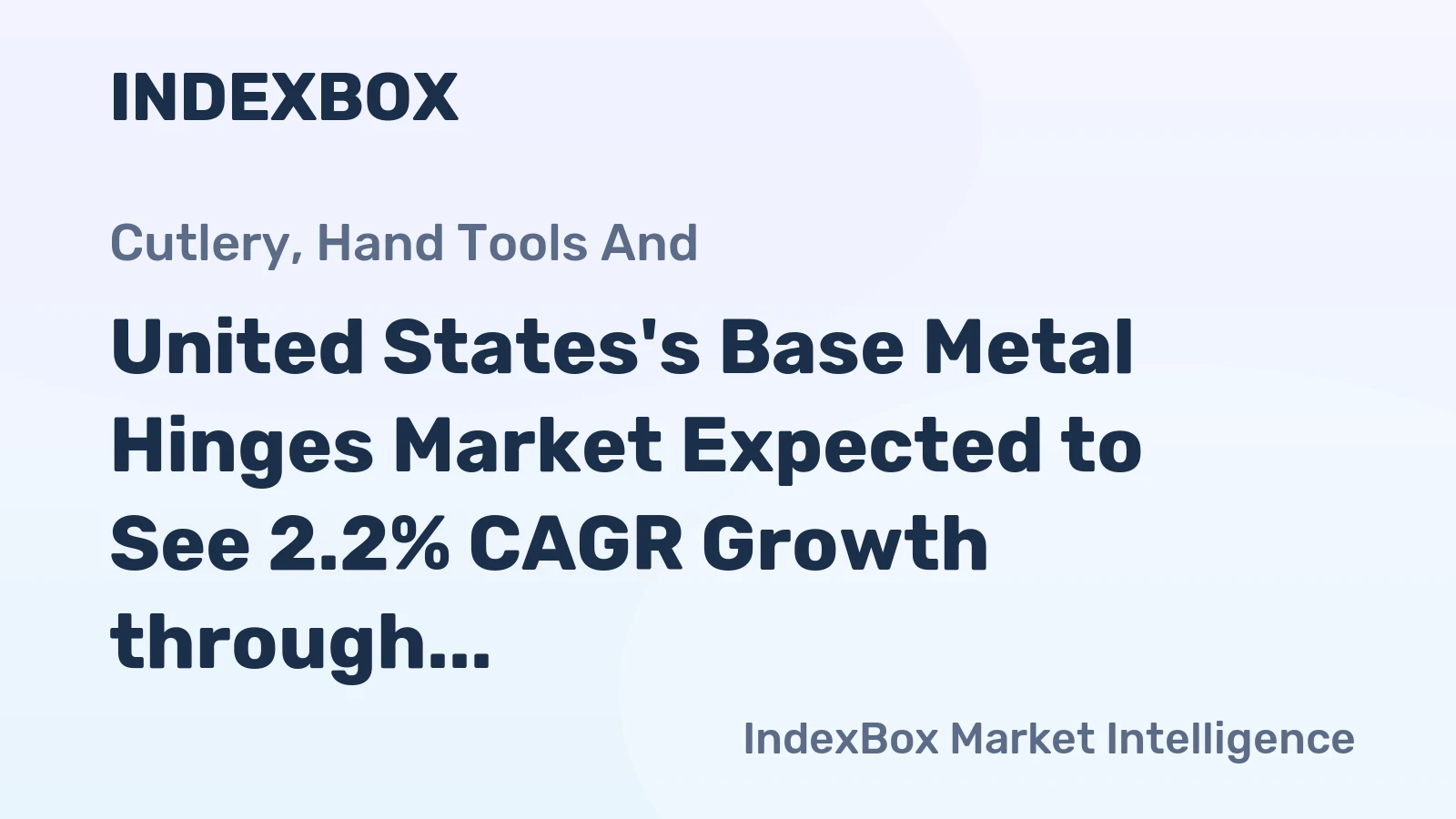 United States's Base Metal Hinges Market Expected to See 2.2% CAGR Growth through 2035
