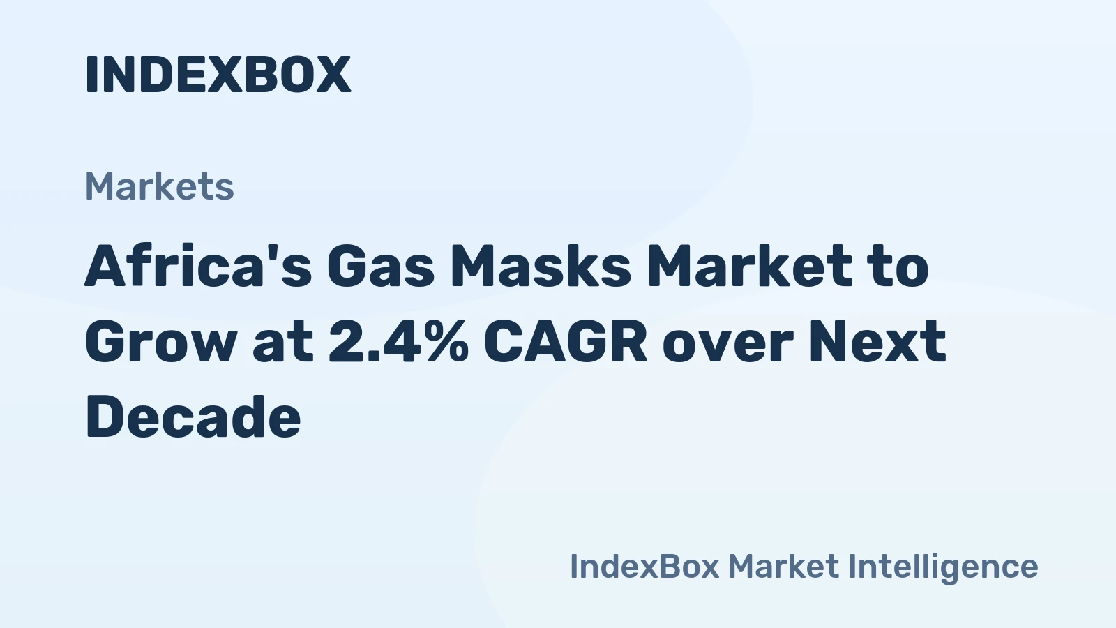 Africa's Gas Masks Market to Grow at 2.4% CAGR over Next Decade