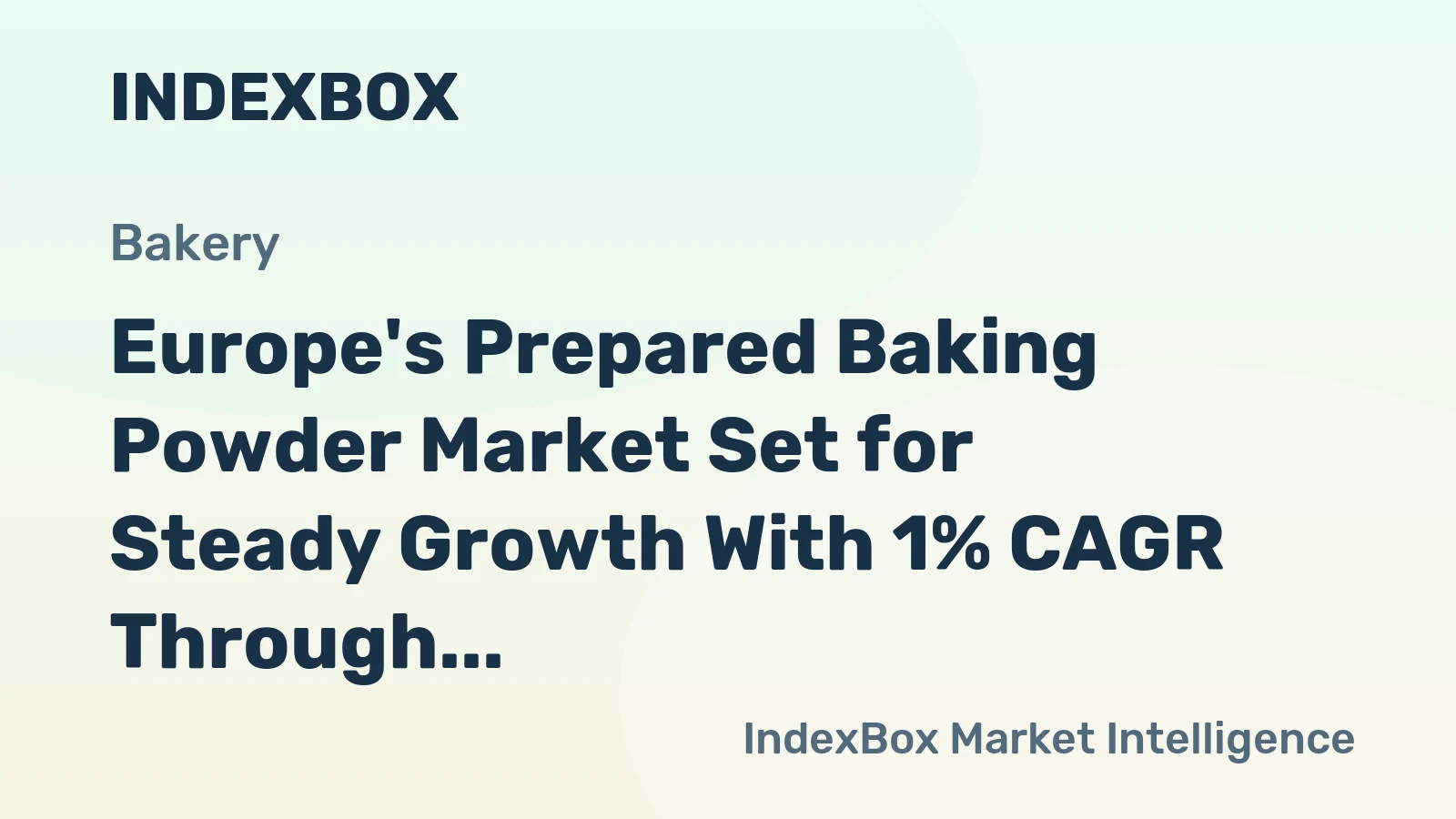 Europe's Prepared Baking Powder Market Set for Steady Growth With 1% CAGR Through 2035
