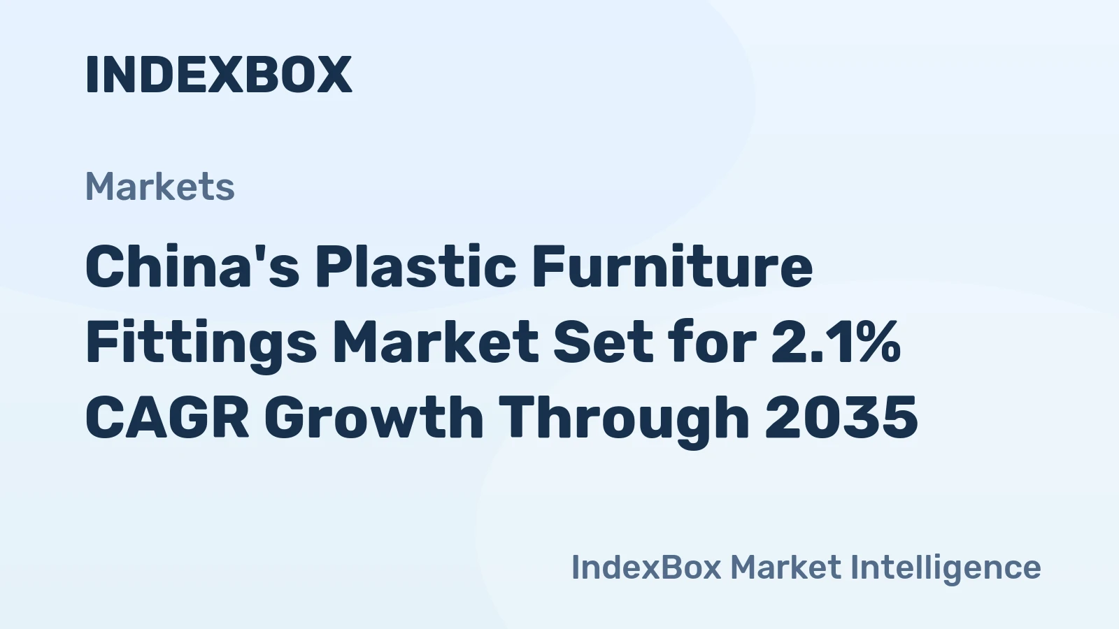 China's Plastic Furniture Fittings Market Set for 2.1% CAGR Growth Through 2035