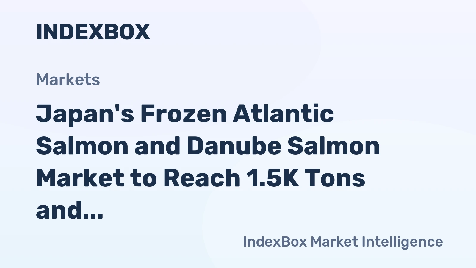 Japan's Frozen Atlantic Salmon and Danube Salmon Market to Reach 1.5K Tons and $14M by 2035