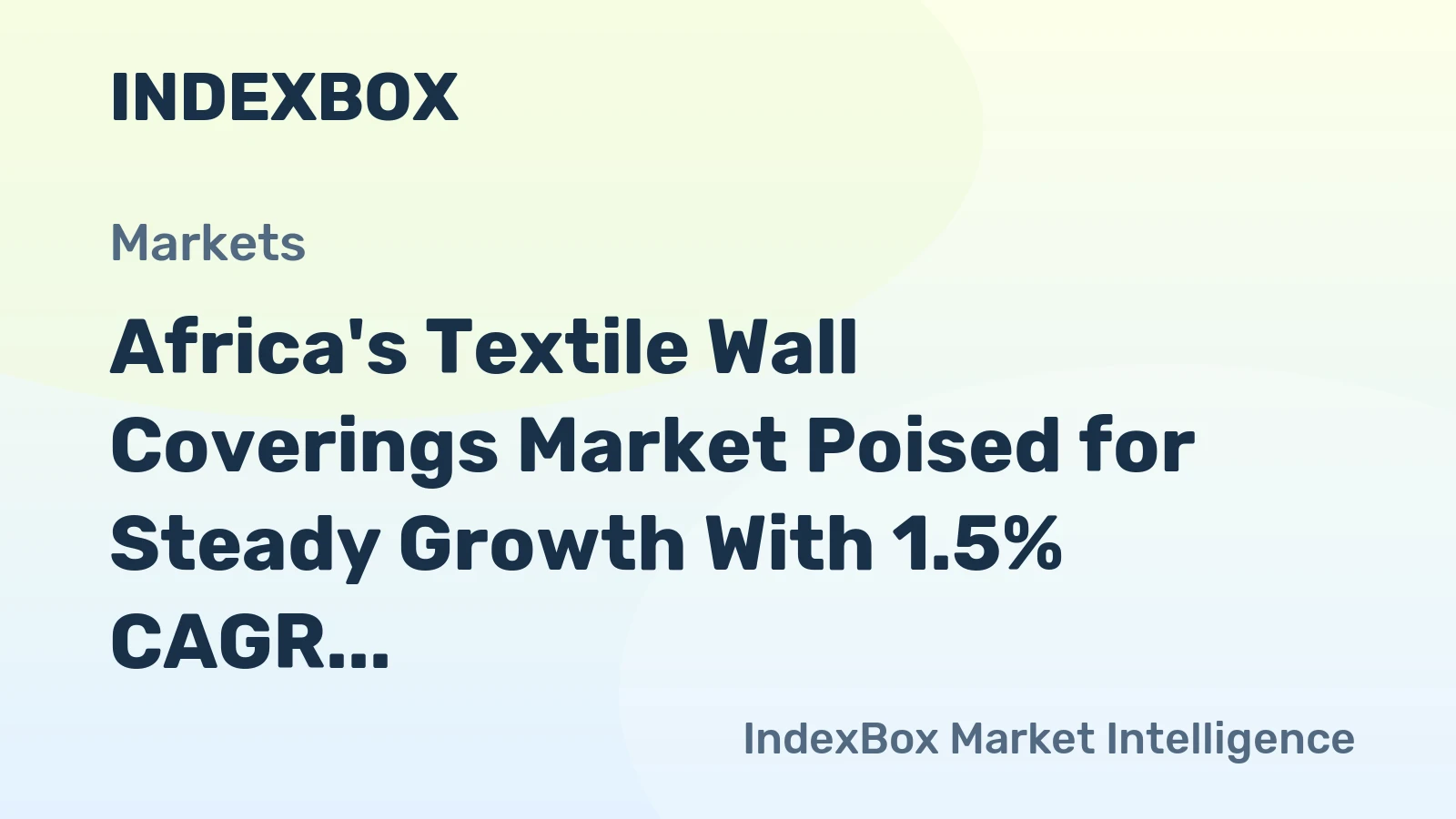 Africa's Textile Wall Coverings Market Poised for Steady Growth With 1.5% CAGR Through 2035