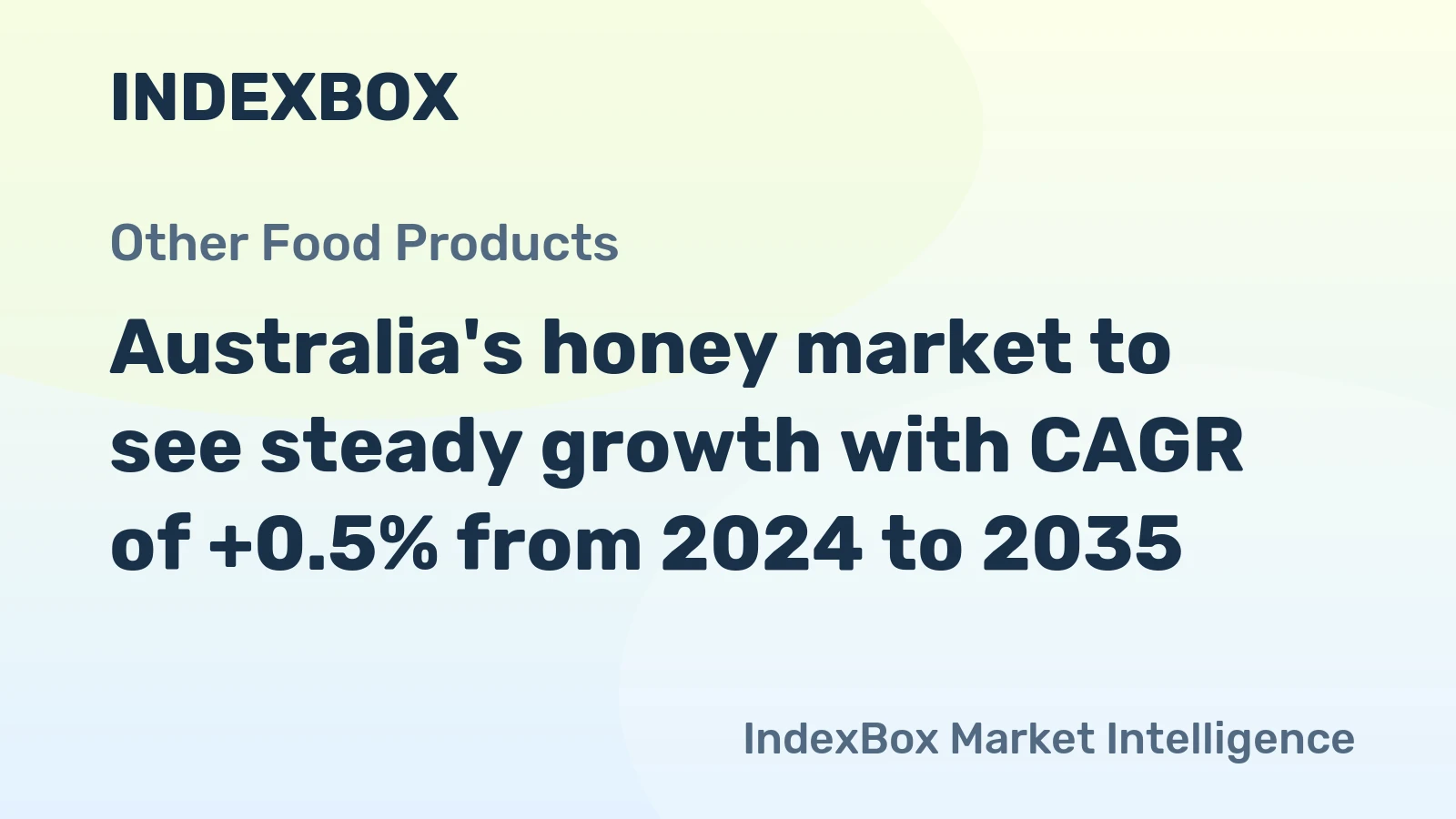 Australia's honey market to see steady growth with CAGR of +0.5% from 2024 to 2035