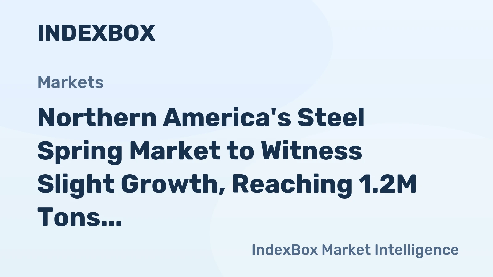 Northern America's Steel Spring Market to Witness Slight Growth, Reaching 1.2M Tons and $8B by 2035