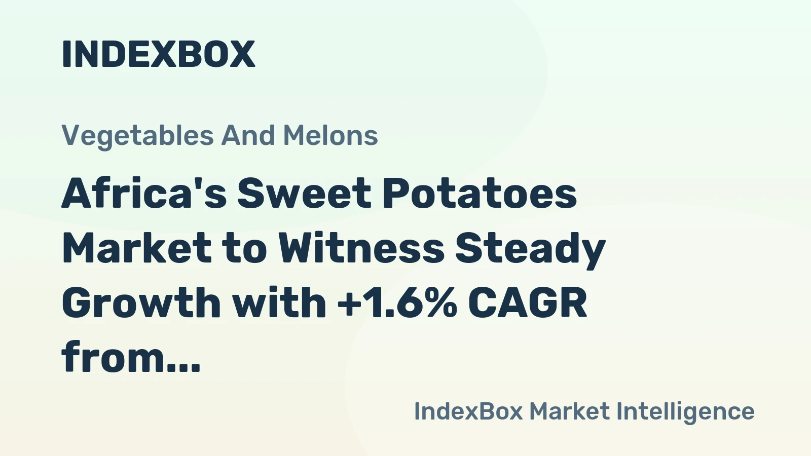 Africa's Sweet Potatoes Market to Witness Steady Growth with +1.6% CAGR from 2024 to 2035