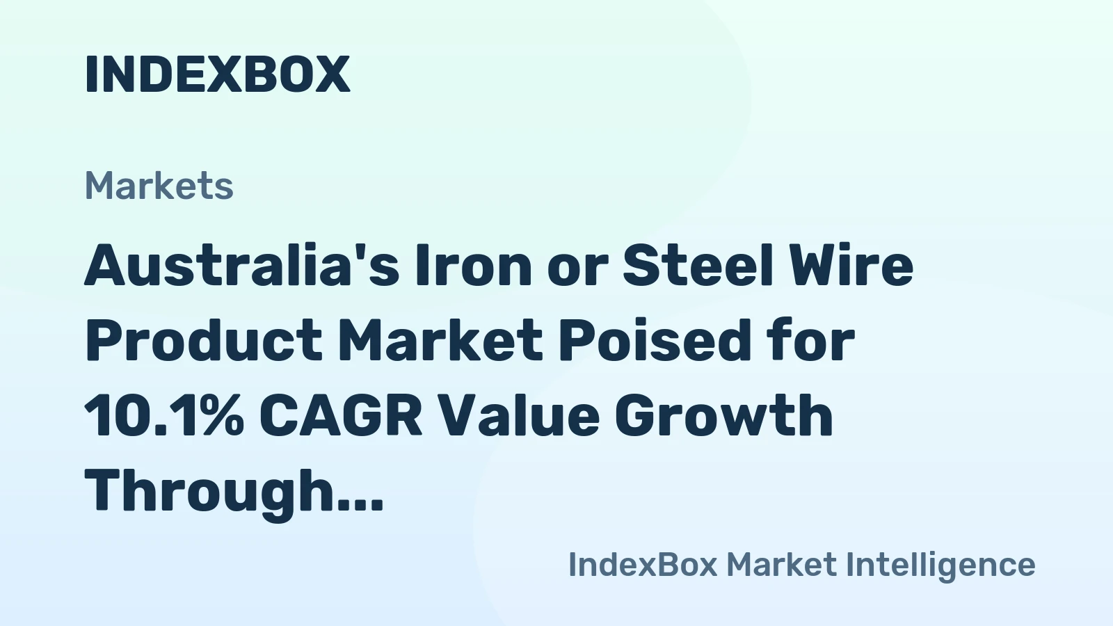 Australia's Iron or Steel Wire Product Market Poised for 10.1% CAGR Value Growth Through 2035