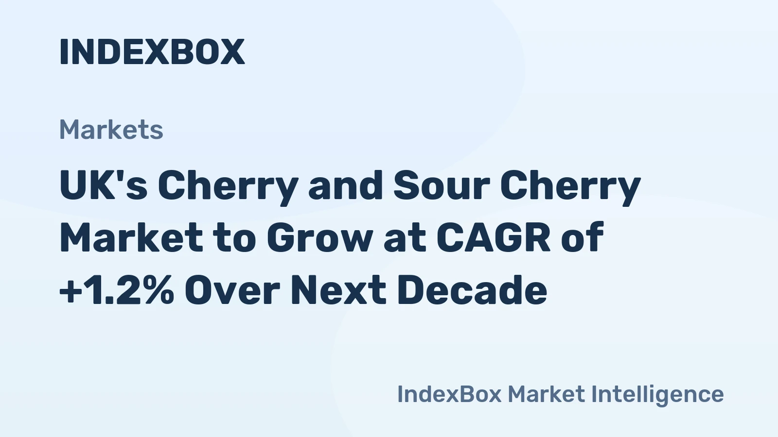 UK's Cherry and Sour Cherry Market to Grow at CAGR of +1.2% Over Next Decade