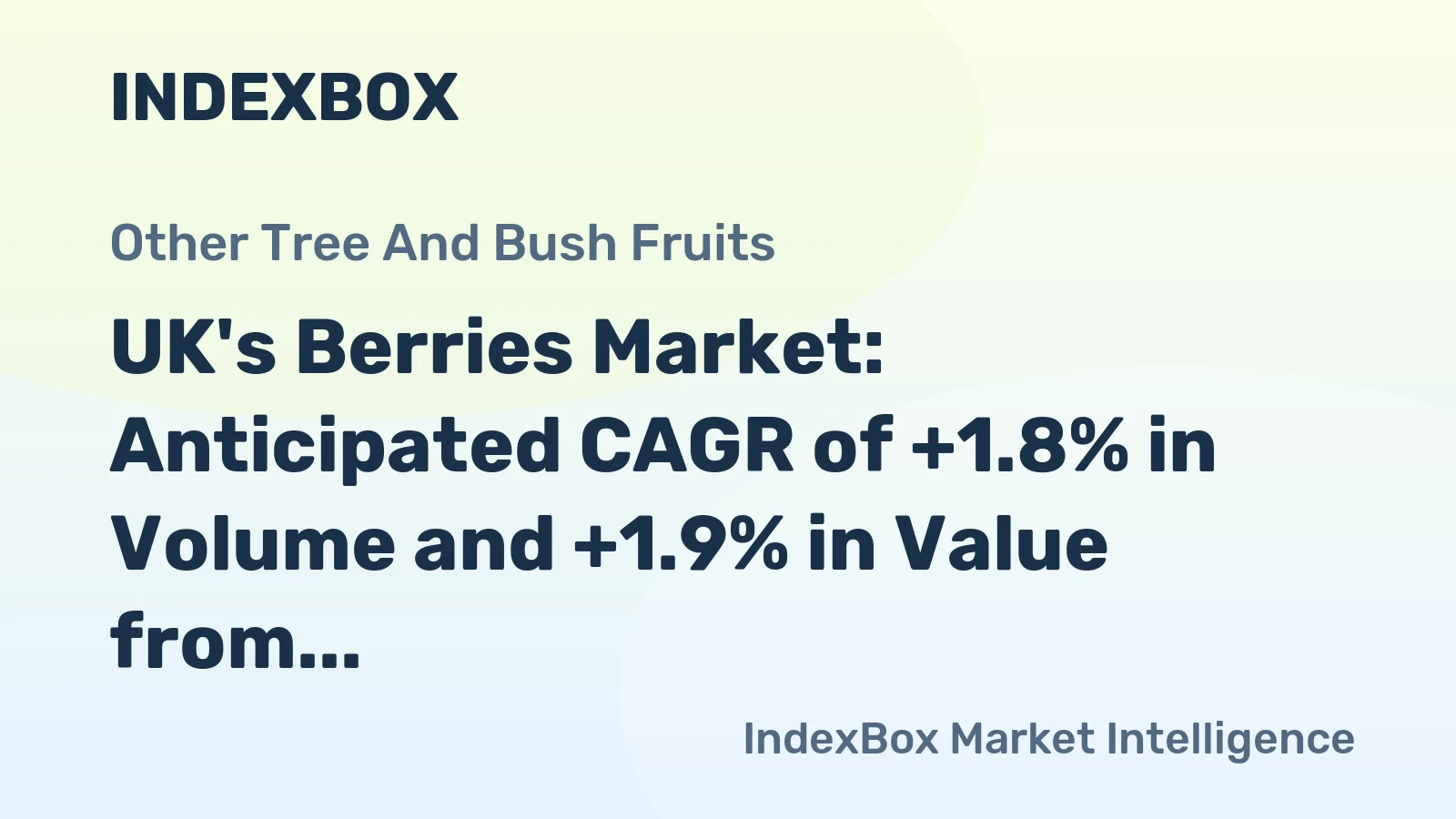 UK's Berries Market: Anticipated CAGR of +1.8% in Volume and +1.9% in Value from 2024 to 2035