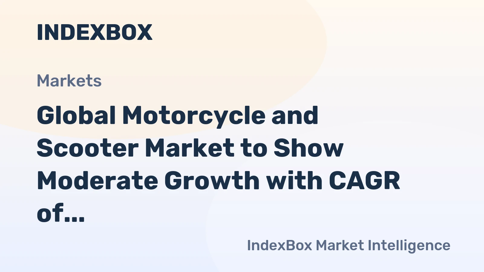 Global Motorcycle and Scooter Market to Show Moderate Growth with CAGR of +1.1% from 2024 to 2035