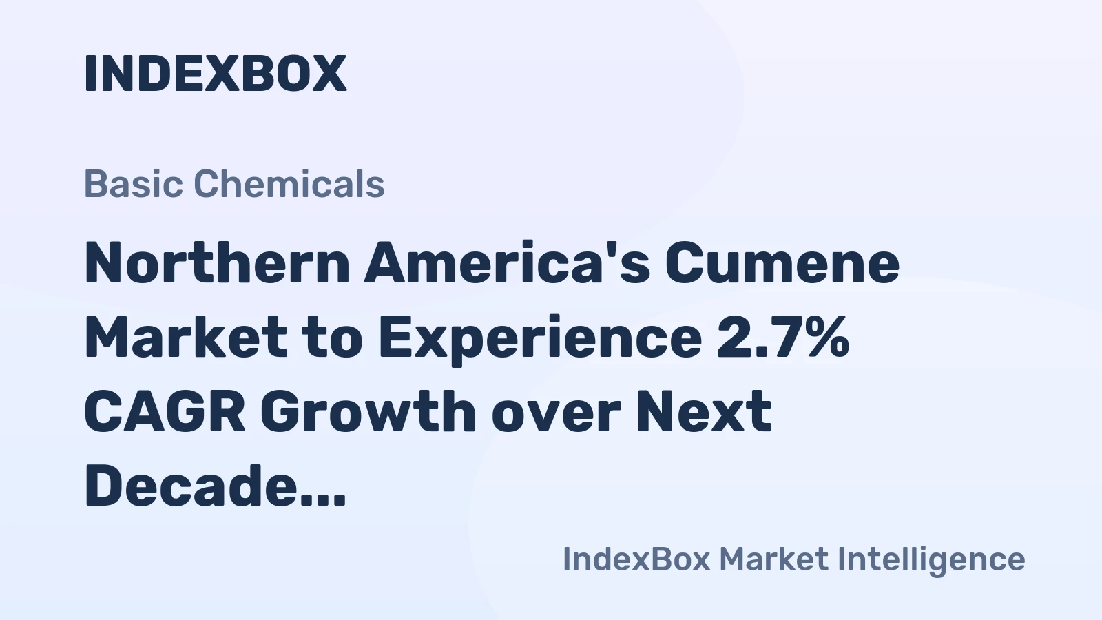 Northern America's Cumene Market to Experience 2.7% CAGR Growth over Next Decade
