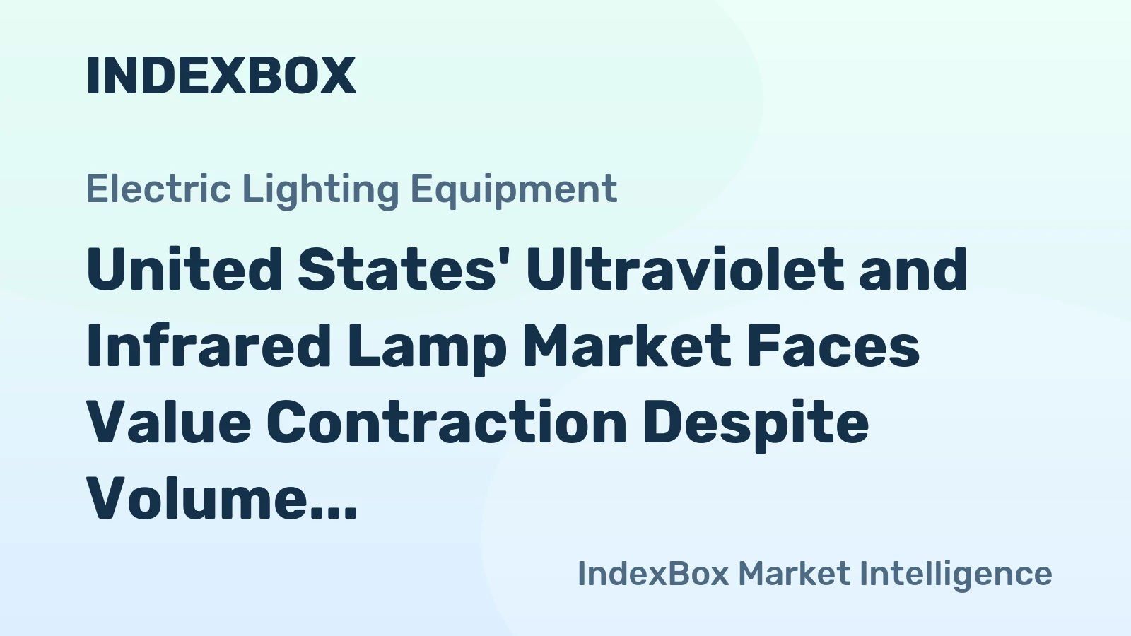 United States' Ultraviolet and Infrared Lamp Market Faces Value Contraction Despite Volume Growth