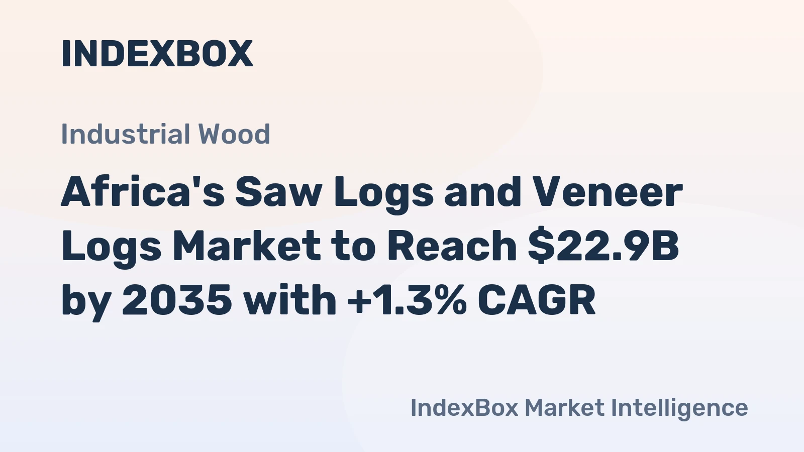 Africa's Saw Logs and Veneer Logs Market to Reach $22.9B by 2035 with +1.3% CAGR