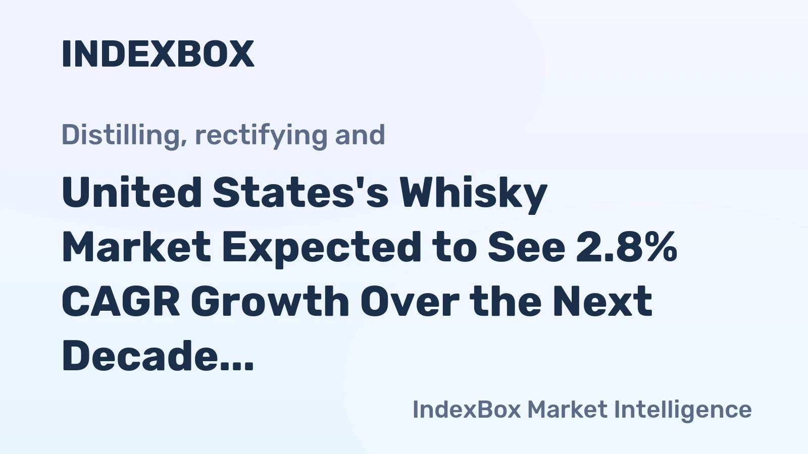 United States's Whisky Market Expected to See 2.8% CAGR Growth Over the Next Decade