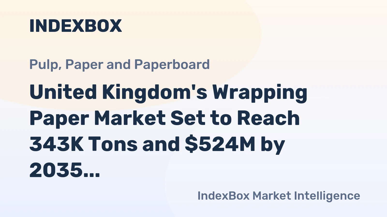 United Kingdom's Wrapping Paper Market Set to Reach 343K Tons and $524M by 2035