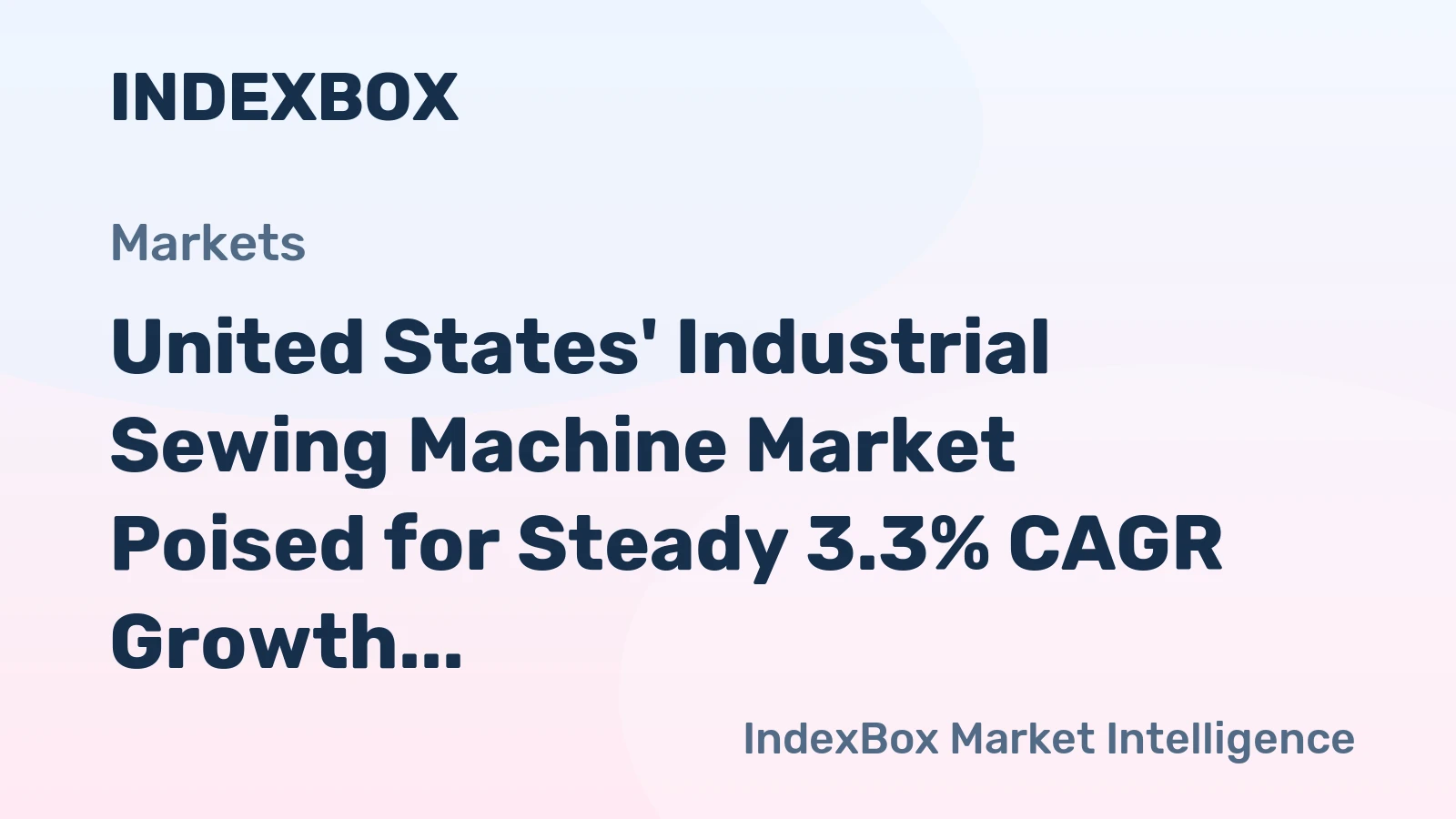 United States' Industrial Sewing Machine Market Poised for Steady 3.3% CAGR Growth Through 2035