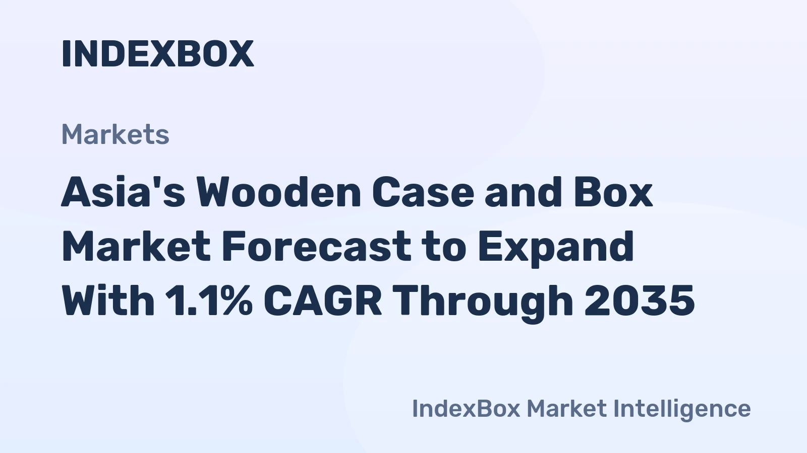 Asia's Wooden Case and Box Market Forecast to Expand With 1.1% CAGR Through 2035