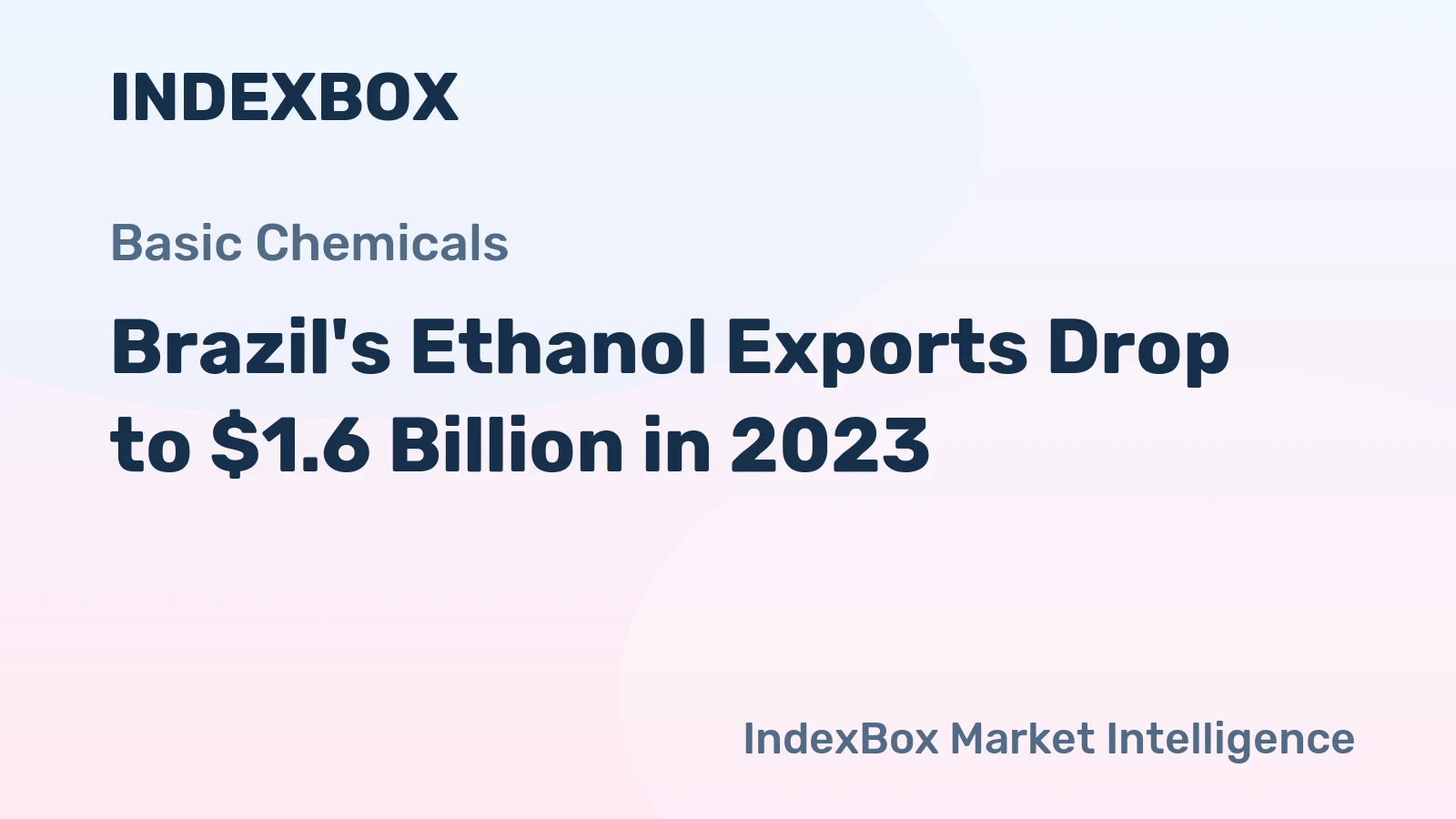 Brazil's Ethanol Exports Drop to $1.6 Billion in 2023