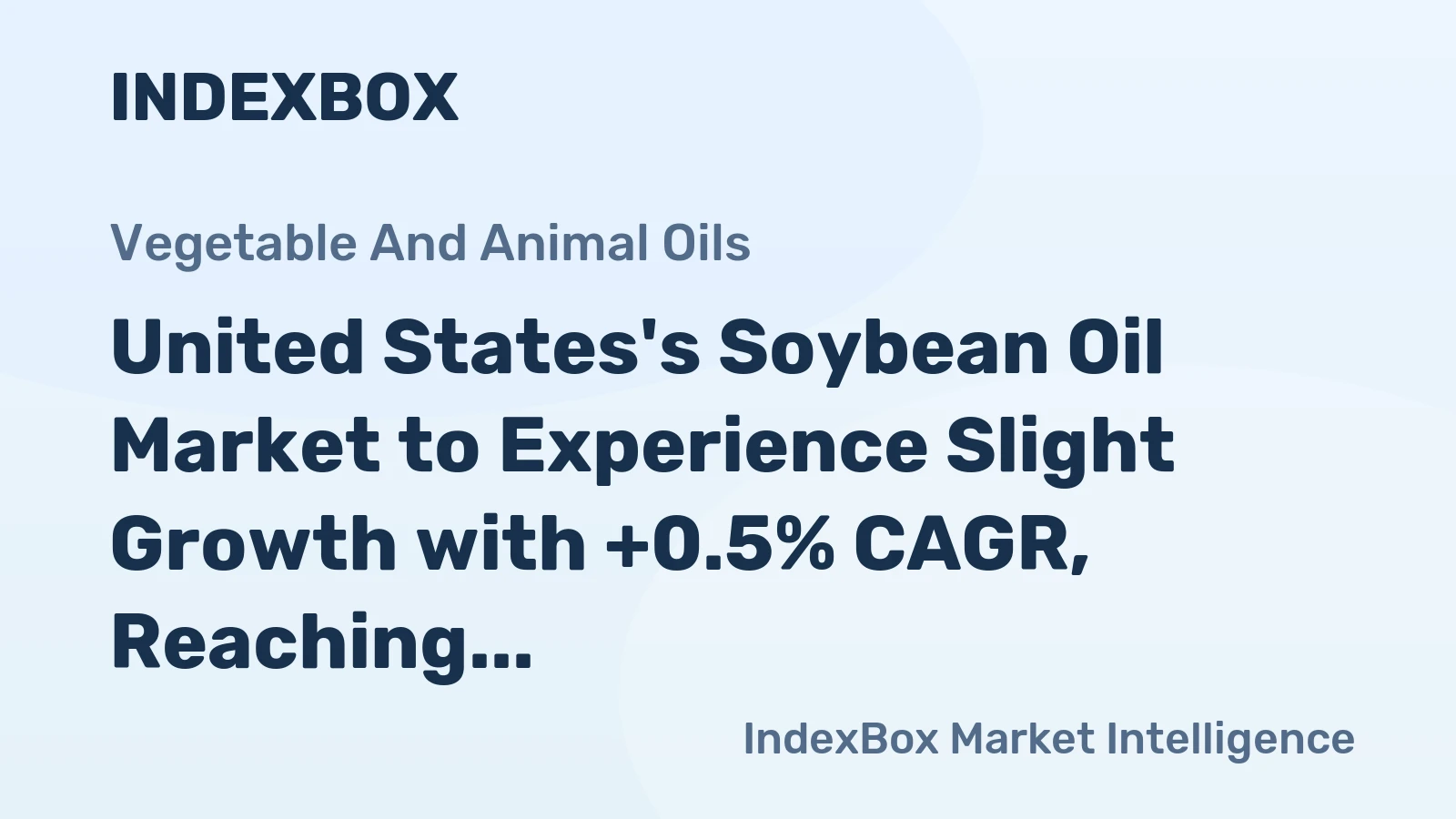 United States's Soybean Oil Market to Experience Slight Growth with +0.5% CAGR, Reaching $887M by 2035