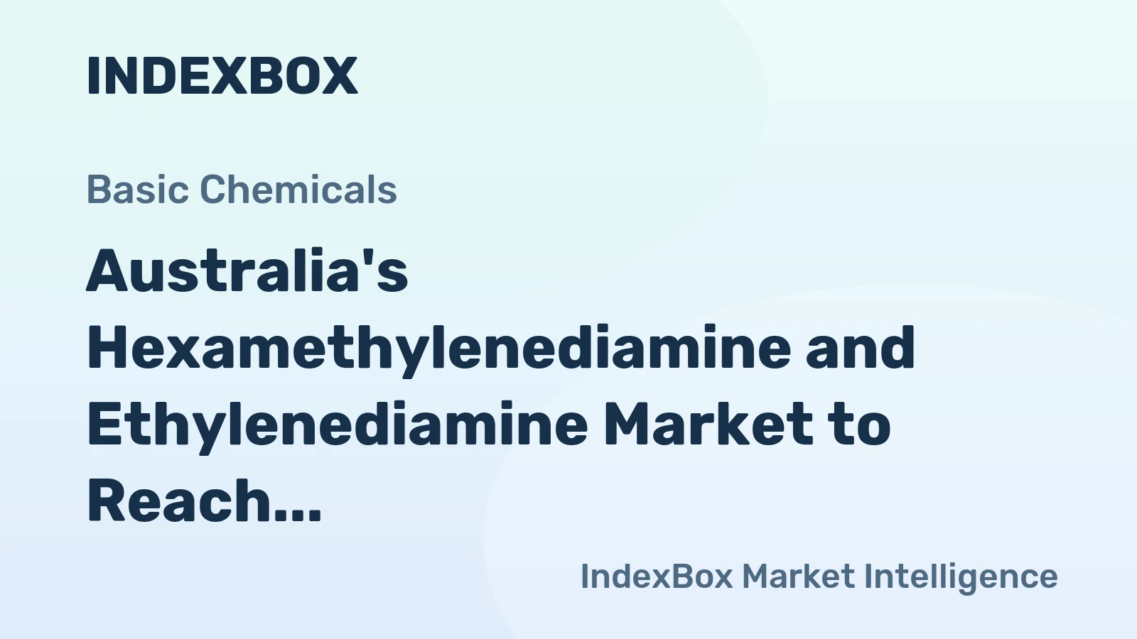 Australia's Hexamethylenediamine and Ethylenediamine Market to Reach 50 Tons and $402K by 2035