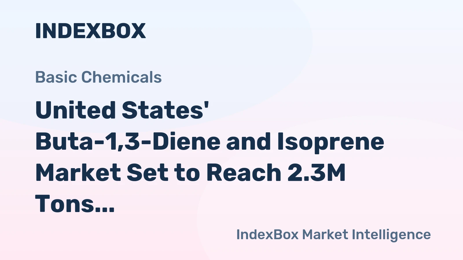United States' Buta-1,3-Diene and Isoprene Market Set to Reach 2.3M Tons and $2.7B by 2035