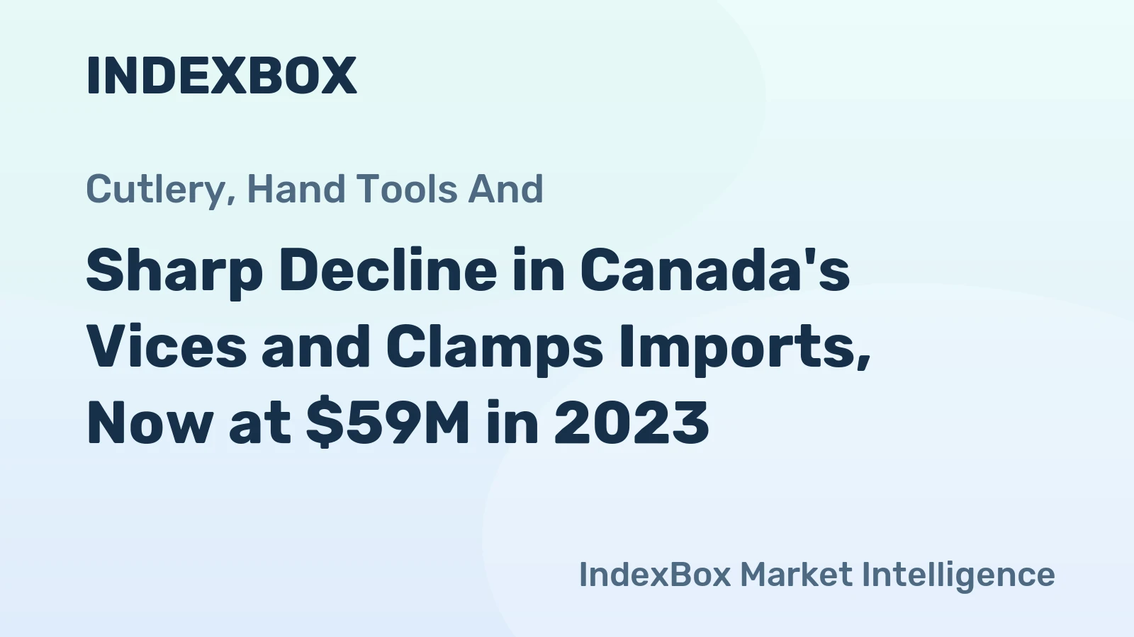 Sharp Decline in Canada's Vices and Clamps Imports, Now at $59M in 2023