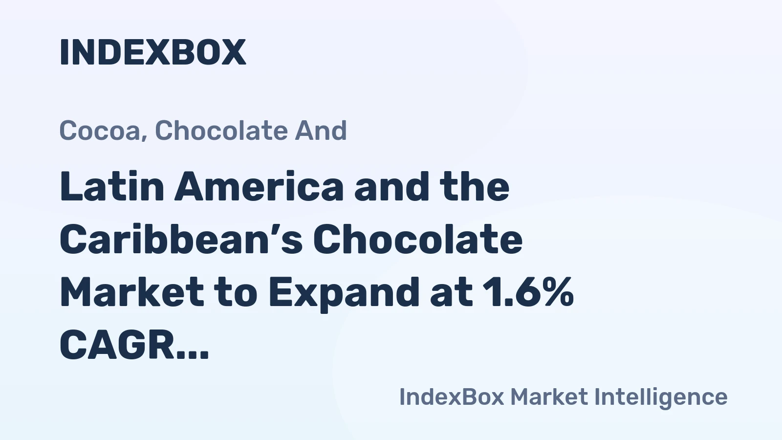 Latin America and the Caribbean’s Chocolate Market to Expand at 1.6% CAGR Through 2035