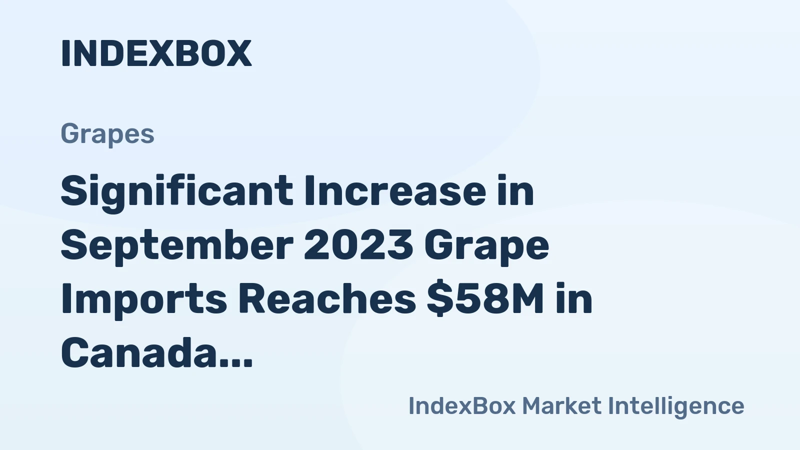 Significant Increase in September 2023 Grape Imports Reaches $58M in Canada