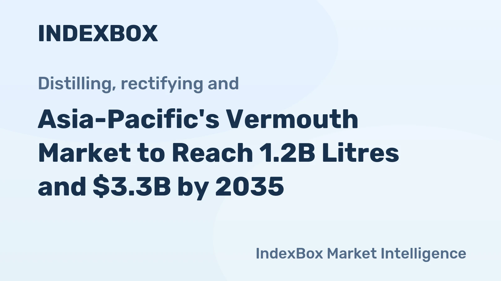 Asia-Pacific's Vermouth Market to Reach 1.2B Litres and $3.3B by 2035
