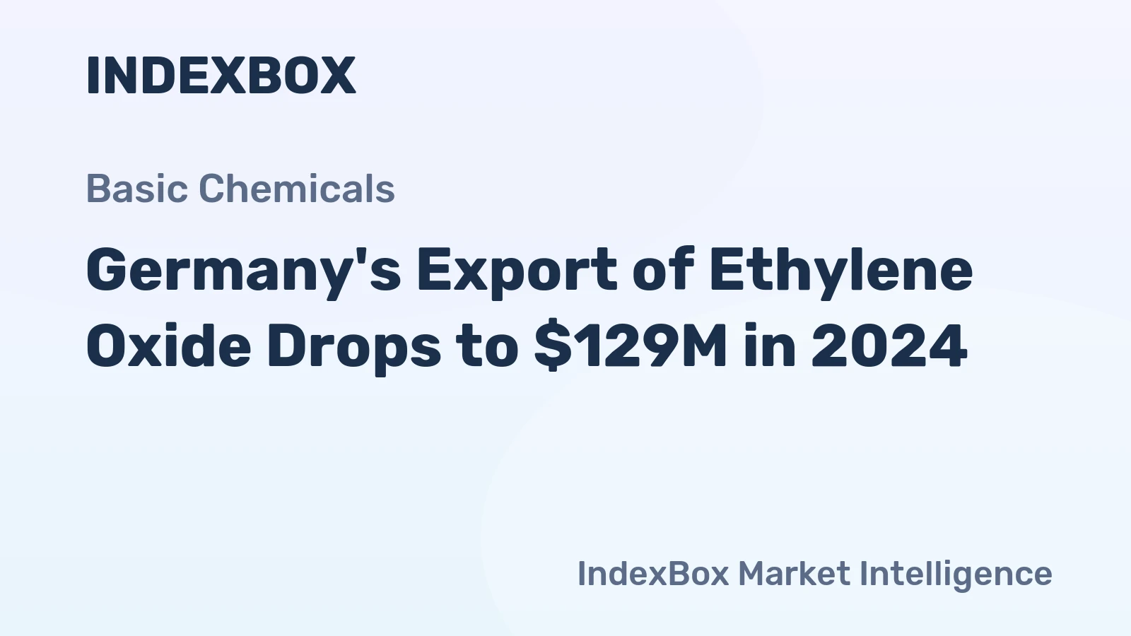 Germany's Export of Ethylene Oxide Drops to $129M in 2024