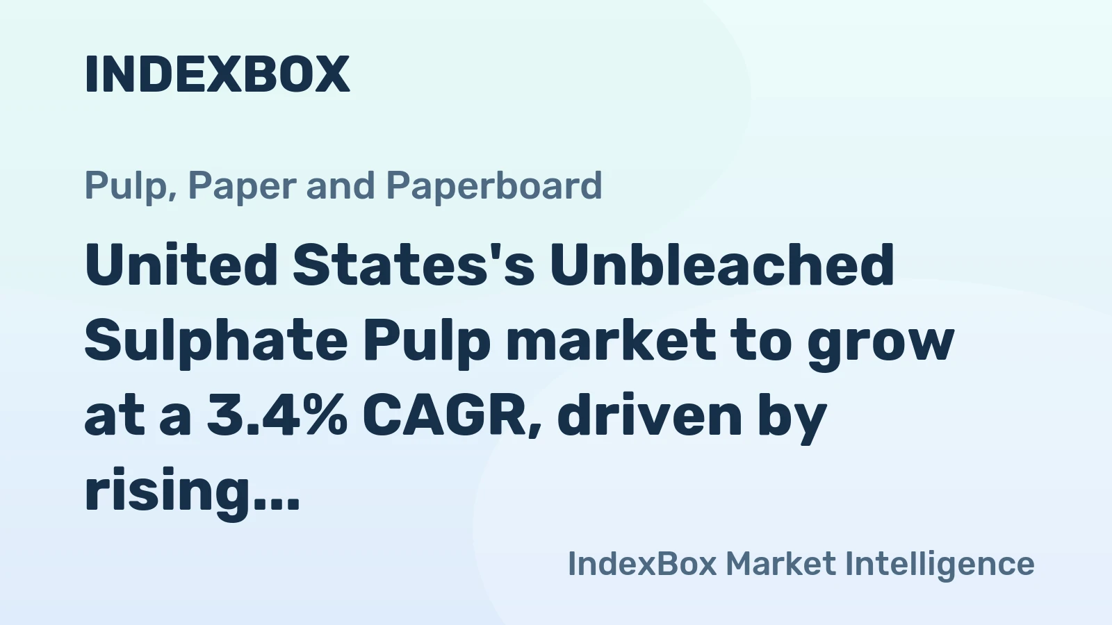 United States's Unbleached Sulphate Pulp market to grow at a 3.4% CAGR, driven by rising domestic demand, reaching 34M tons by 2035.