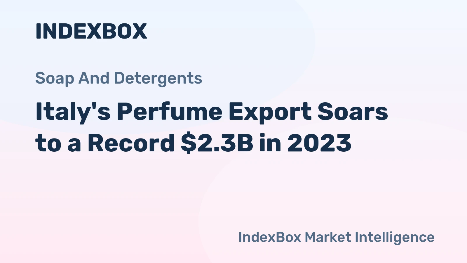 Italy's Perfume Export Soars to a Record $2.3B in 2023