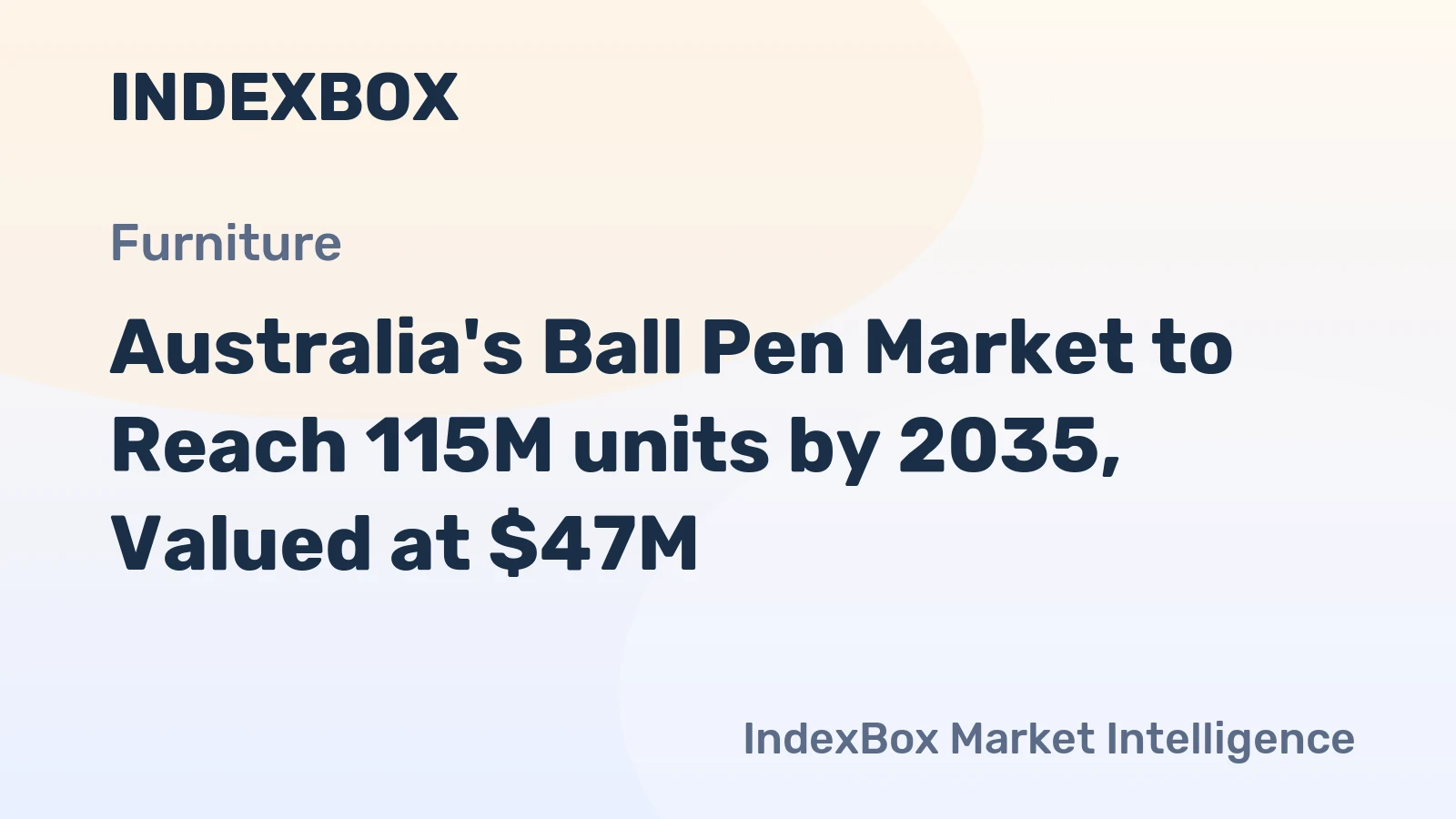 Australia's Ball Pen Market to Reach 115M units by 2035, Valued at $47M