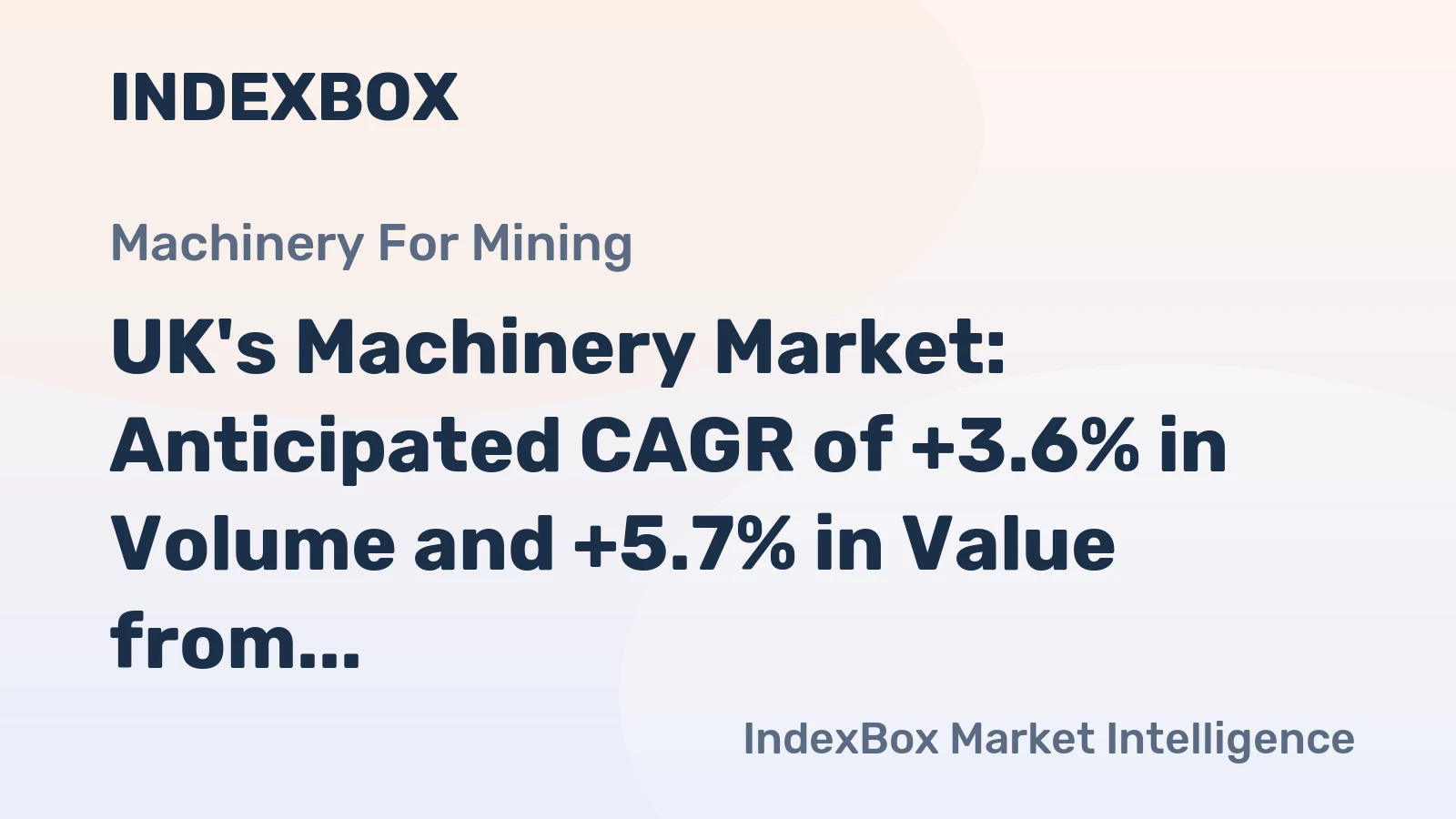 UK's Machinery Market: Anticipated CAGR of +3.6% in Volume and +5.7% in Value from 2024 to 2035