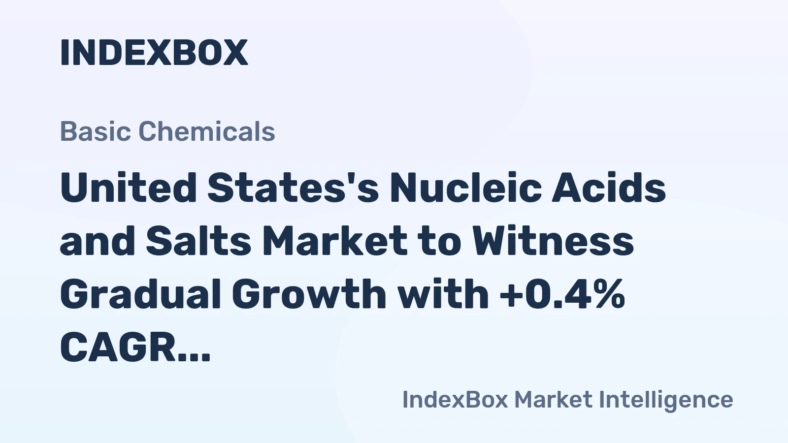United States's Nucleic Acids and Salts Market to Witness Gradual Growth with +0.4% CAGR from 2024-2035
