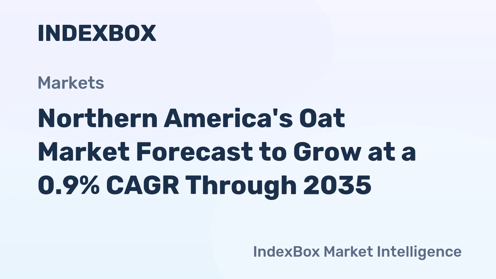 Northern America's Oat Market Forecast to Grow at a 0.9% CAGR Through 2035